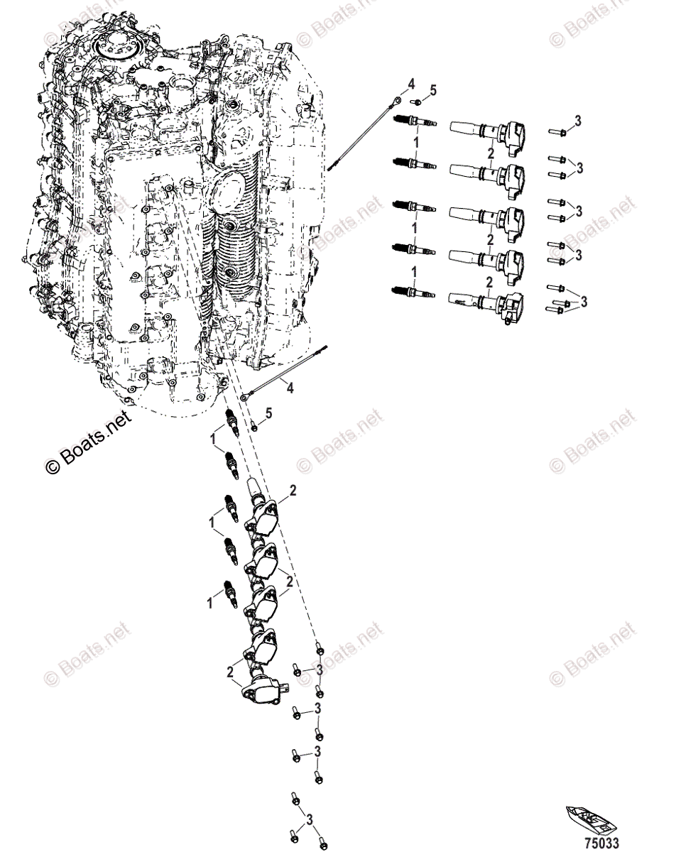 Mercury Outboard 400HP OEM Parts Diagram for IGNITION | Boats.net