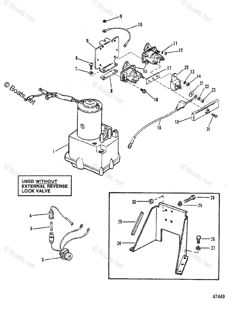 Mercruiser Sterndrive Outdrives OEM Parts Diagram for HYDRAULIC PUMP ...