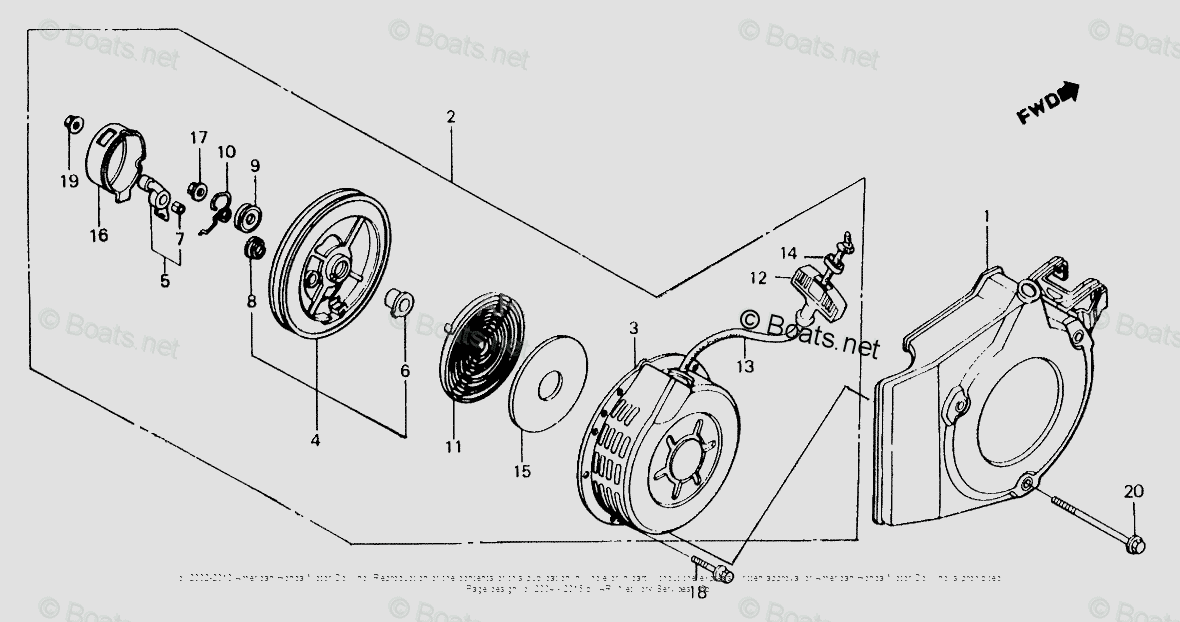 Honda Generators EM3000 A VIN# GE300-1000001 OEM Parts Diagram for ...