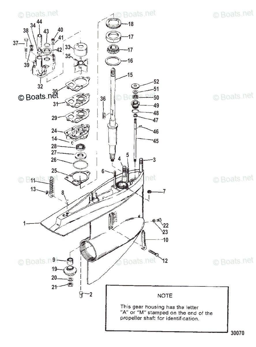 Mercruiser Sterndrive Outdrives OEM Parts Diagram for GEAR HOUSING ...