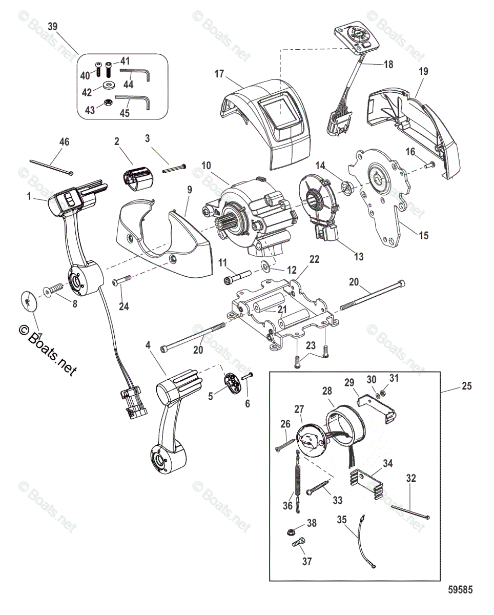 Mercury Rigging Parts & Accessories Remote Controls and Components OEM ...