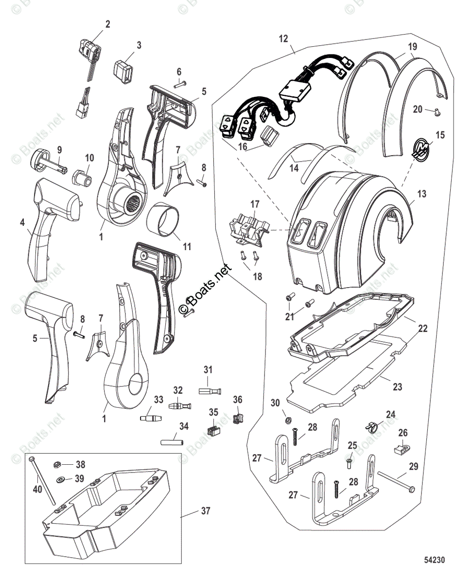 Mercury Rigging Parts & Accessories Remote Controls and Components OEM ...