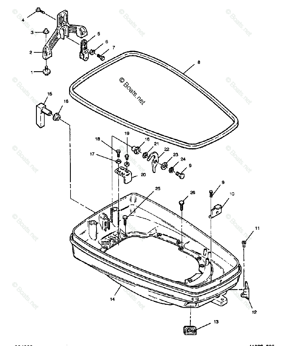 Force Outboard 1989 OEM Parts Diagram for SUPPORT PLATE | Boats.net