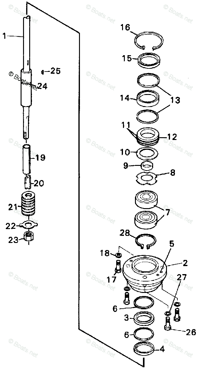 Yamaha Jet Drive 50HP OEM Parts Diagram for Drive 1 | Boats.net
