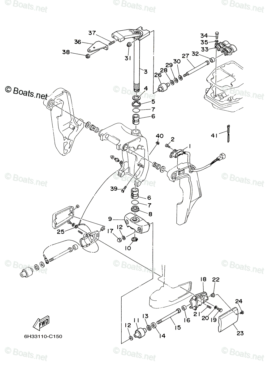 Yamaha Outboard 2005 OEM Parts Diagram for Bracket 2 | Boats.net