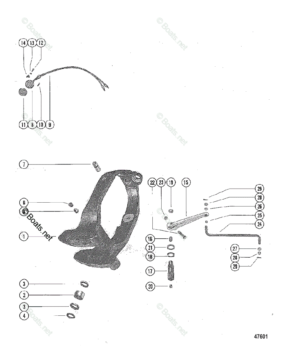 Mercruiser Sterndrive Outdrives OEM Parts Diagram for GIMBAL RING ...