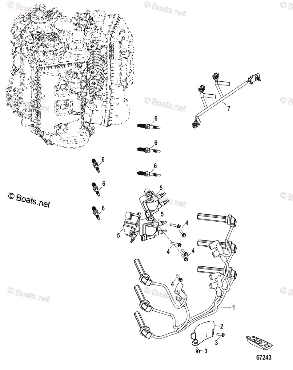 Mercury Outboard 200HP OEM Parts Diagram for IGNITION | Boats.net
