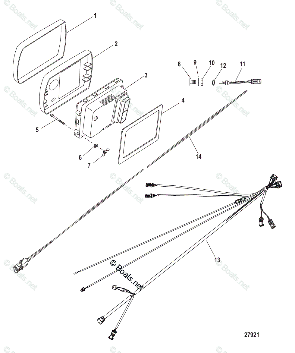 Mercury Rigging Parts & Accessories SmartCraft OEM Parts Diagram for ...