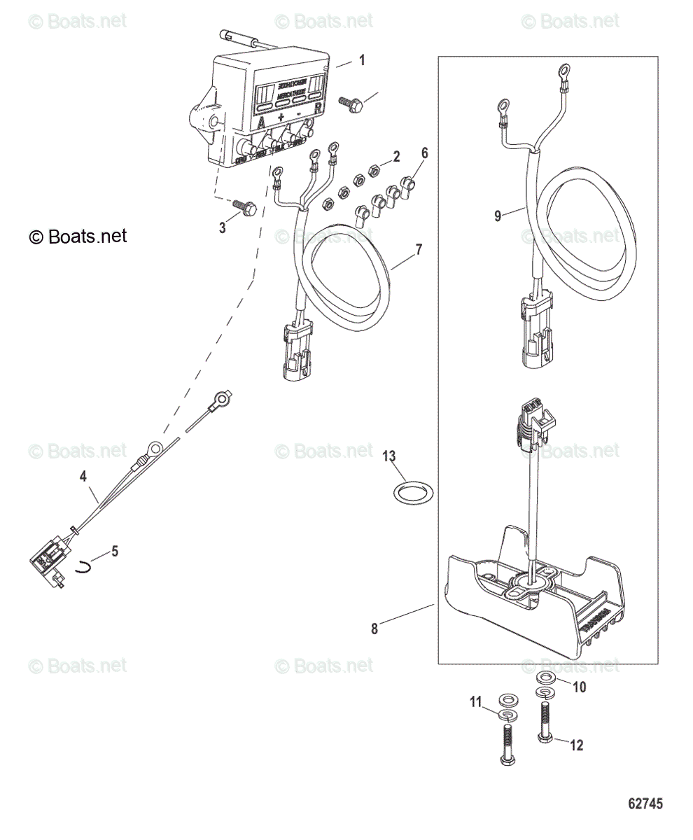 Mercruiser Sterndrive Gas Engines OEM Parts Diagram for Mercathode Kit ...