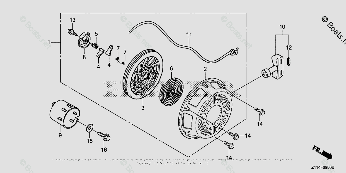 Honda Generators EB5000I A VIN# EALJ-1000001 OEM Parts Diagram for ...