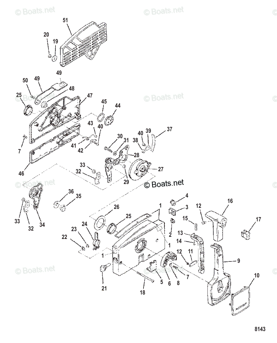 Mercury Outboard 4HP OEM Parts Diagram for REMOTE CONTROL | Boats.net