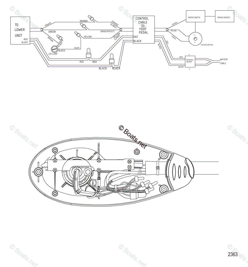 Motorguide Trolling Motor MotorGuide Fresh Water Series OEM Parts ...