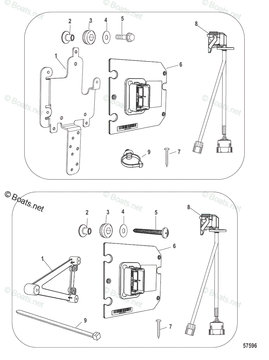 Mercury Rigging Parts & Accessories SmartCraft OEM Parts Diagram for ...