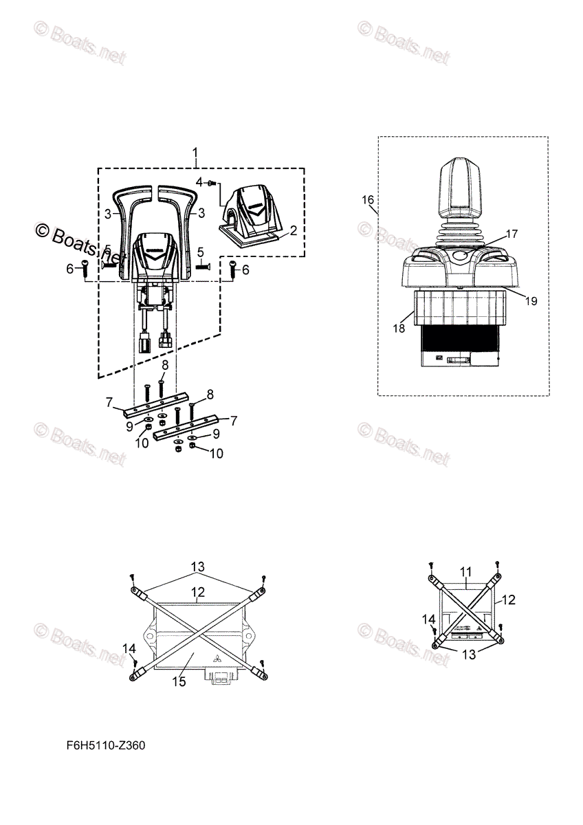 Yamaha Boats 2024 OEM Parts Diagram for CONTROL CABLE | Boats.net