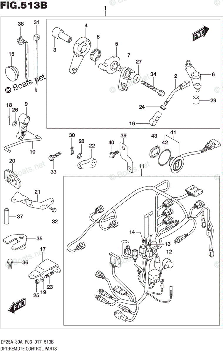Suzuki Outboard 2018 OEM Parts Diagram for STARTING MOTOR (DF25A ...