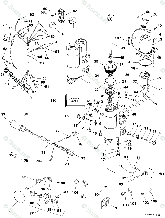 Johnson Rigging Parts & Accessories 1993 OEM Parts Diagram for Power ...