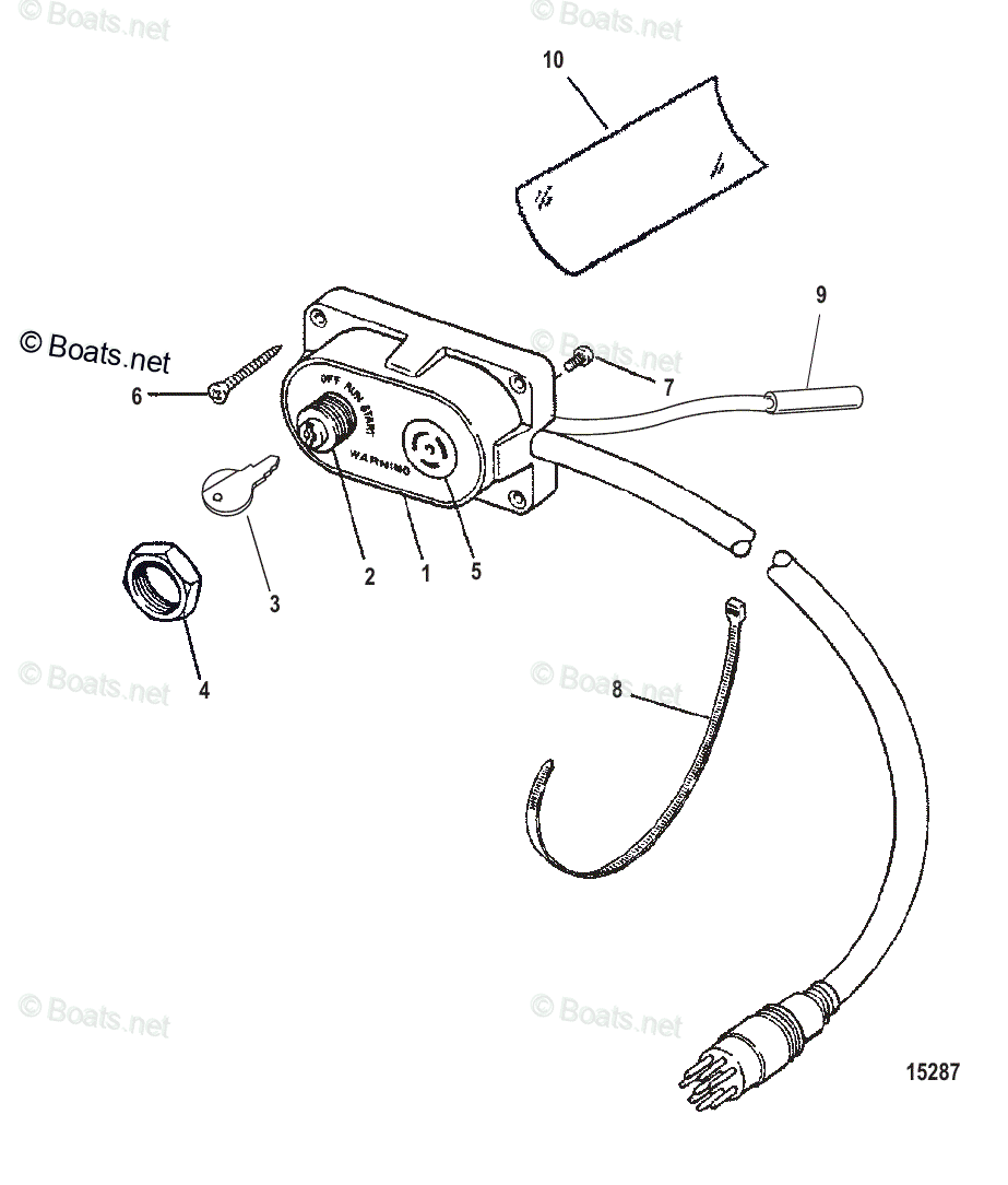 Mercury Rigging Parts & Accessories Electrical OEM Parts Diagram for ...