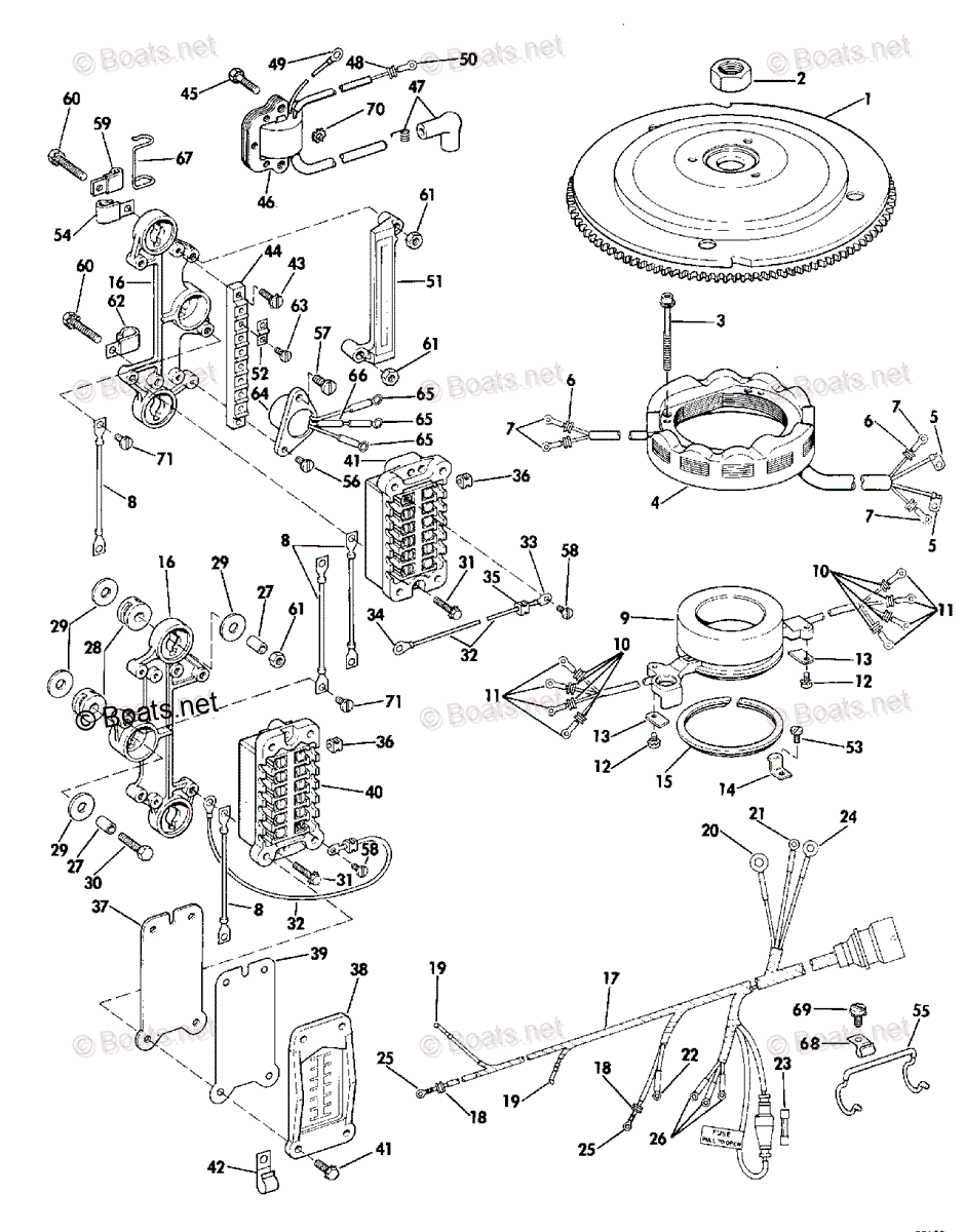 Evinrude Outboard 1978 OEM Parts Diagram for Ignition System | Boats.net