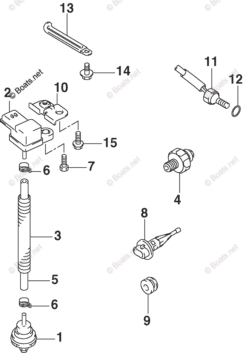Johnson Outboard 2003 OEM Parts Diagram for Sensor Group | Boats.net