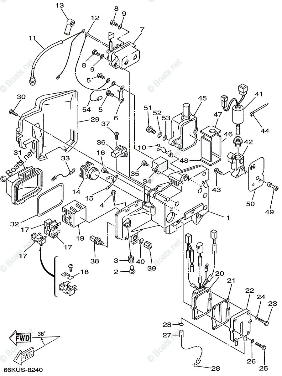 Yamaha Outboard 1999 OEM Parts Diagram for ELECTRICAL 3 | Boats.net