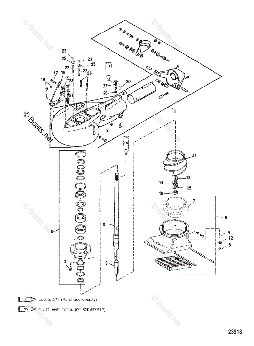 Mercury Outboard 135HP OEM Parts Diagram for Jet Pump Assembly | Boats.net