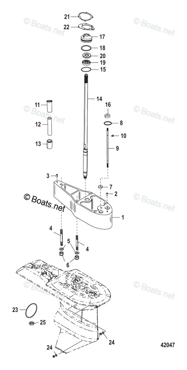 Mercury Rigging Parts & Accessories Extension Kits OEM Parts Diagram ...