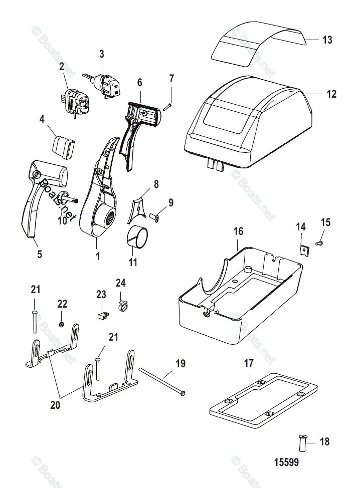 Mercury Rigging Parts & Accessories Remote Controls and Components OEM ...