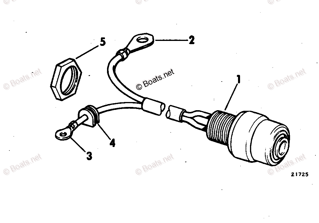 Johnson Outboard 1972 OEM Parts Diagram for Shorting Switch | Boats.net
