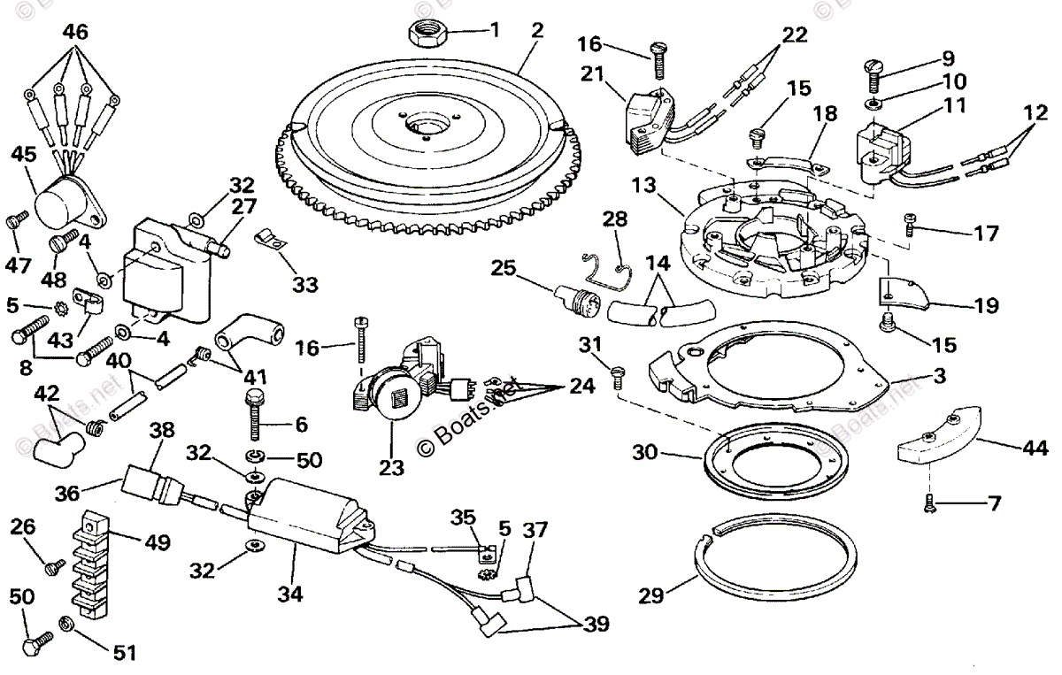 Johnson Outboard 1986 OEM Parts Diagram for MAGNETO | Boats.net
