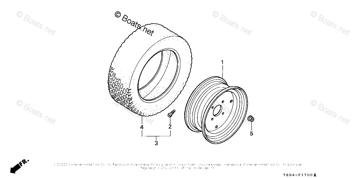 Honda Multi-Purpose Tractors H5518 AC2-B VIN# TZAC-3600001 OEM Parts ...