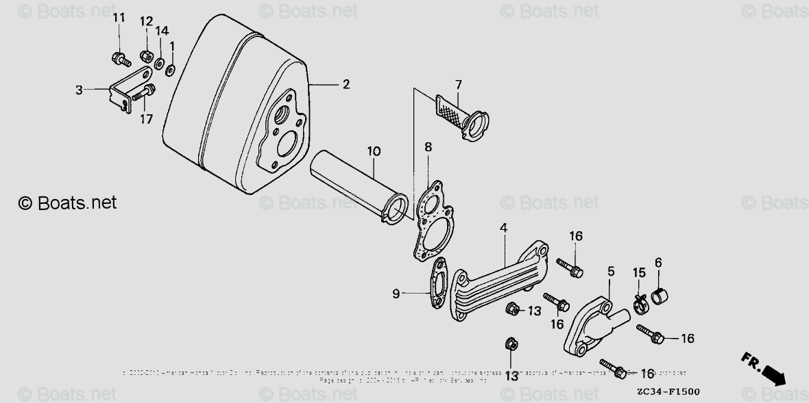 Honda Generators EX350 A VIN# ECC-1000001 TO ECC-1178332 OEM Parts ...