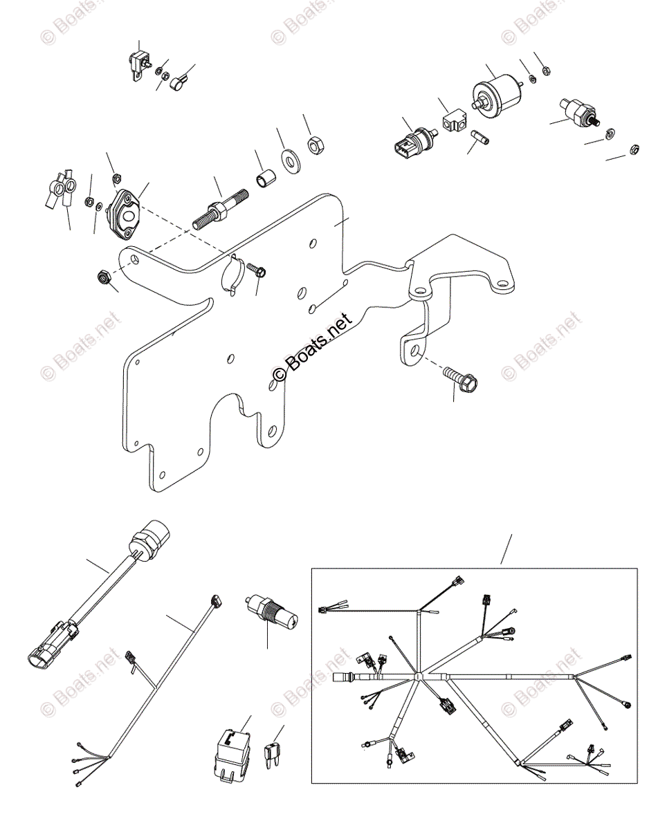 Mercruiser Crate Engines 3.0L 181 CID 1G800000 THRU 1G899999 OEM Parts ...
