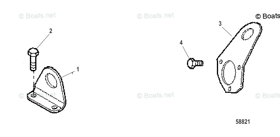 Mercruiser Inboard Diesel Engines OEM Parts Diagram for Lifting Eye ...