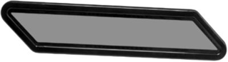BECKSON NEWPORT PARALLELOGRAM FIXED PORT, BLACK BODY, SMOKED LENS (2 PER BOX) - PF128BS | Boats.net