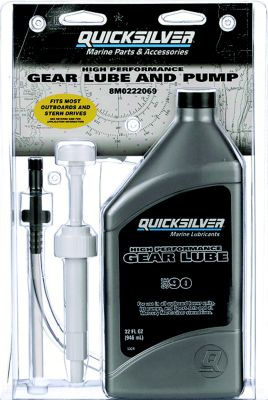 MERC-PREC QUICKSILVER 92-8M0222069 HIGH PERFORMANCE SAE-90 GEAR LUBE ...