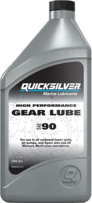 MERC-PREC QUICKSILVER 92-8M0222065 HIGH PERFORMANCE GEAR LUBE SAE-90 ...