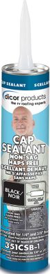 DICOR DICOR 351CSB1 CLEAR CAP SEALANT, 10 OZ., BLACK - 351CSB-1 | Boats.net
