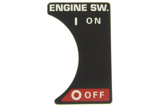 HONDA OEM ENGINE SWITCH DECAL - 87501-Z07-C30 | Boats.net
