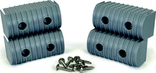 CALIBER BUNK WRAP END CAP KIT 2X6 4/PACK W/ HARDWARE GREY - 23053 ...