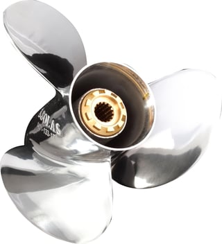 SOLAS OEM SOLAS NEW SATURN PROPELLER 135IN DIAMETER 15 PITCH R 3 BLADE STAINLESS STEEL - 1431 ...