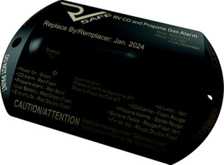 RV-SAFE RV SAFE RVCOLP2B COMBINATION CO AND PROPANE ALARM, BLACK, 2 ...