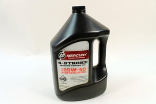 MERCURY OEM ENGINE OIL 25W-40 SYNTHETIC BLEND - GALLON - 8M0078630 ...