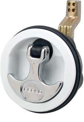 PERKO FLUSH PULLS FLUSH LATCH, WHITE - 1092DP1WHT | Boats.net