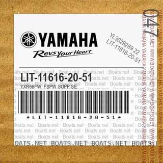 YAMAHA OEM YXR66FW_FSPW SUPP SE - LIT-11616-20-51 | Boats.net