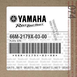 YAMAHA OEM PLATE, EPA - 66M-2179X-03-00 | Boats.net