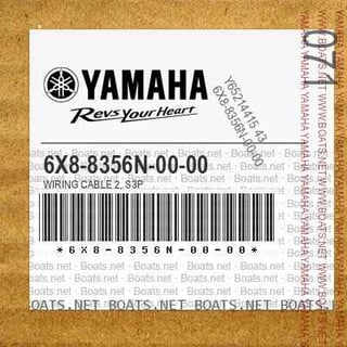 YAMAHA OEM WIRING CABLE 2, S3P - 6X8-8356N-00-00 | Boats.net