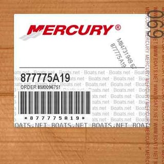MERCURY OEM ORDER 8M0096751 - 877775A19 | Boats.net