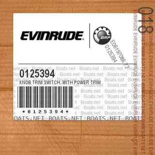 EVINRUDE OEM KNOB TRIM SWITCH. WITH POWER TRIM - 0125394 | Boats.net