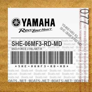 YAMAHA OEM SNO-FORCE 3 HELMET-R - SHE-06MF3-RD-MD | Boats.net