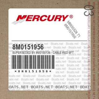 MERCURY OEM SUPERSEDED BY 8M0150138 - CABLE-RED 6FT - 8M0151956 | Boats.net